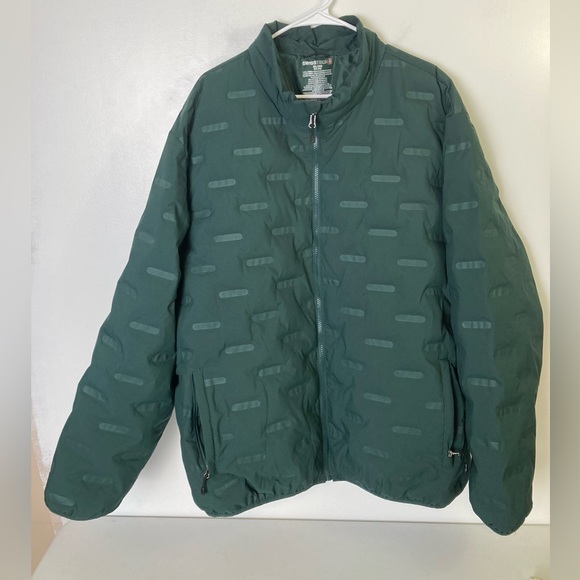 Swiss Tech | Jackets & Coats | Mens Green Front Zip Puffer Jacket W Zip ...